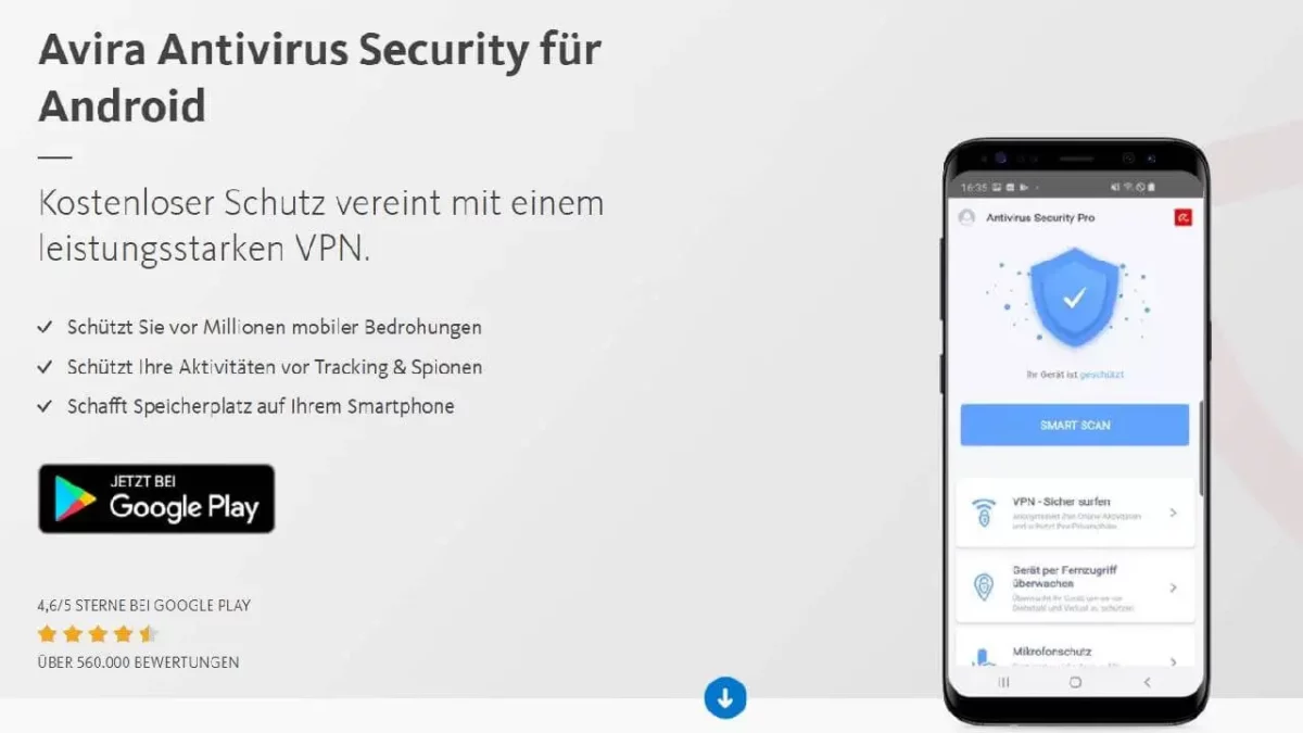 Für Tablets und Smartphones – der Avira Antivirusschutz