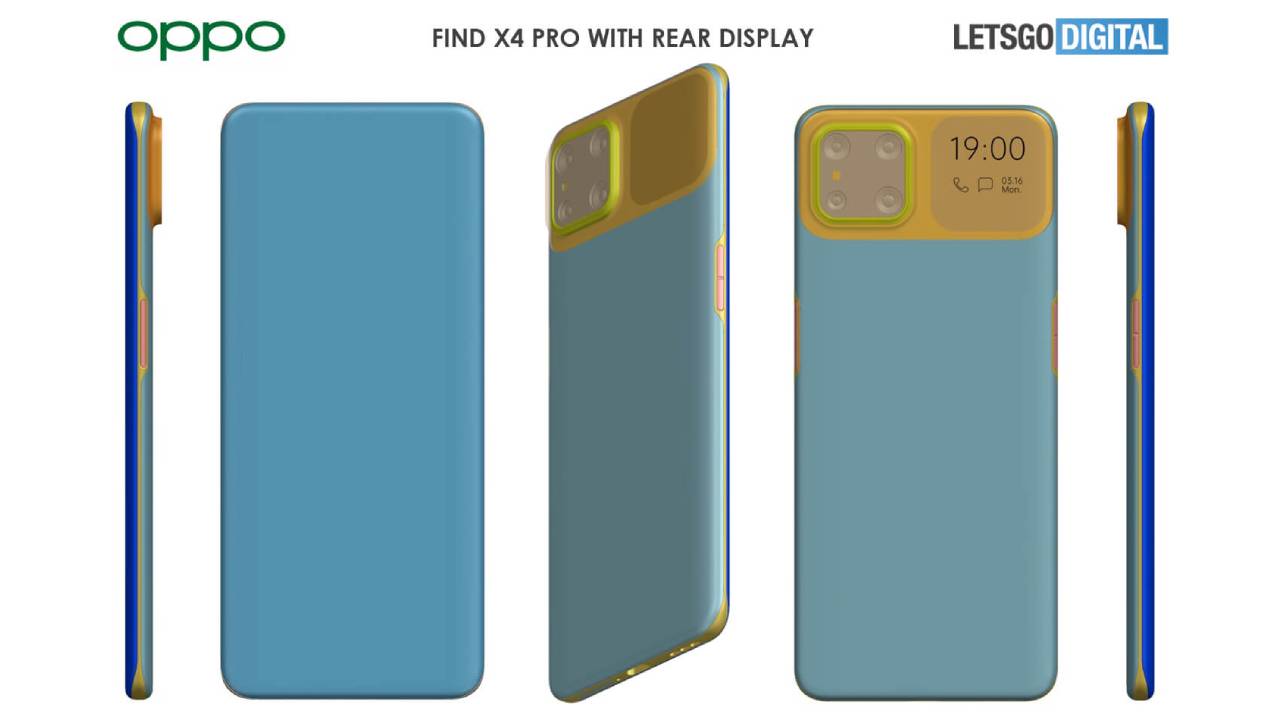 Oppo Find X4 Pro mit Kamera unter dem Display und zweitem Display auf ...